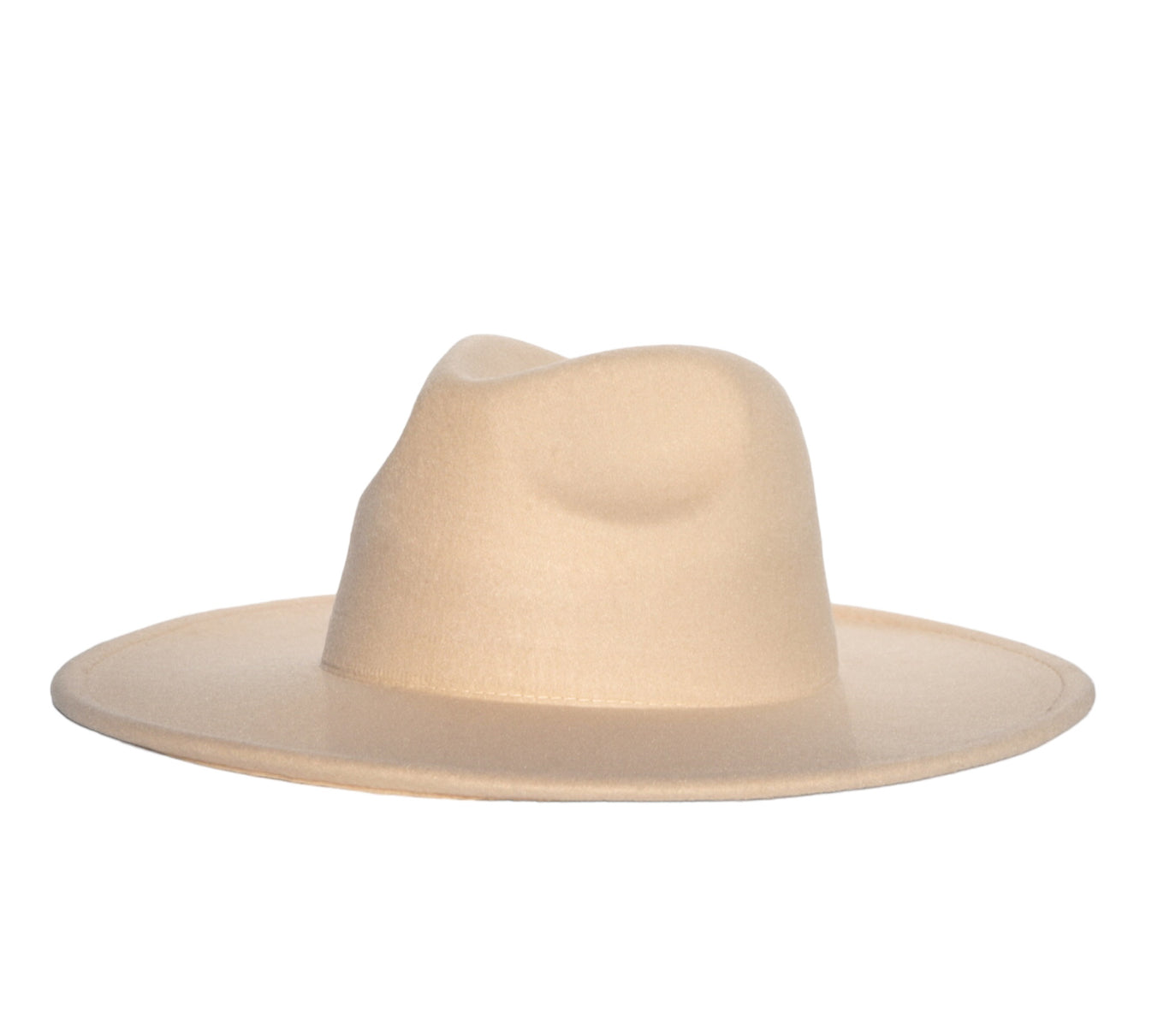 Atlanta - Wide Brim Fedora Hat - Cream – Dope Headwear