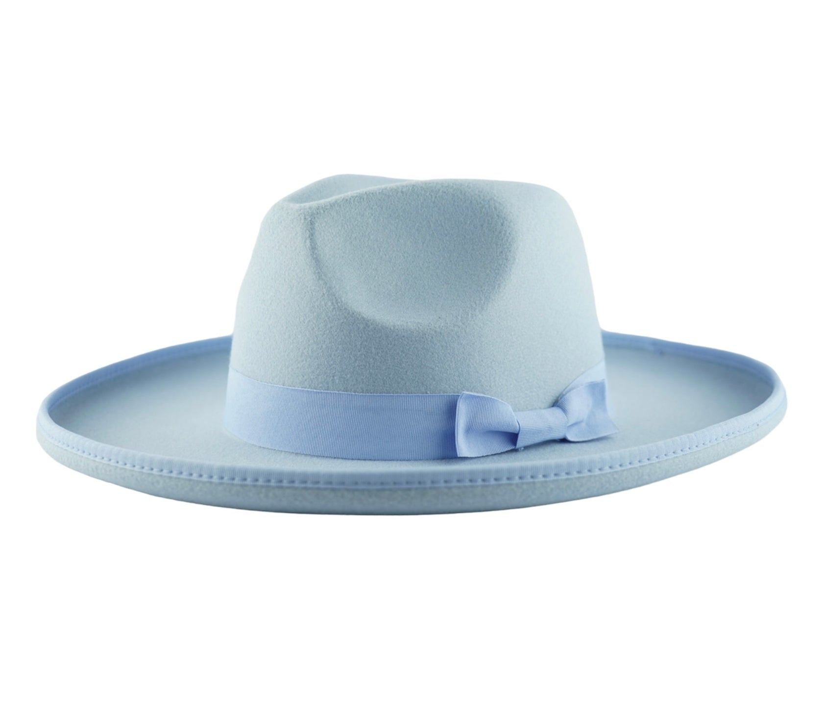 Dallas - Pencil Brim Fedora Hat - Light Blue – Dope Headwear